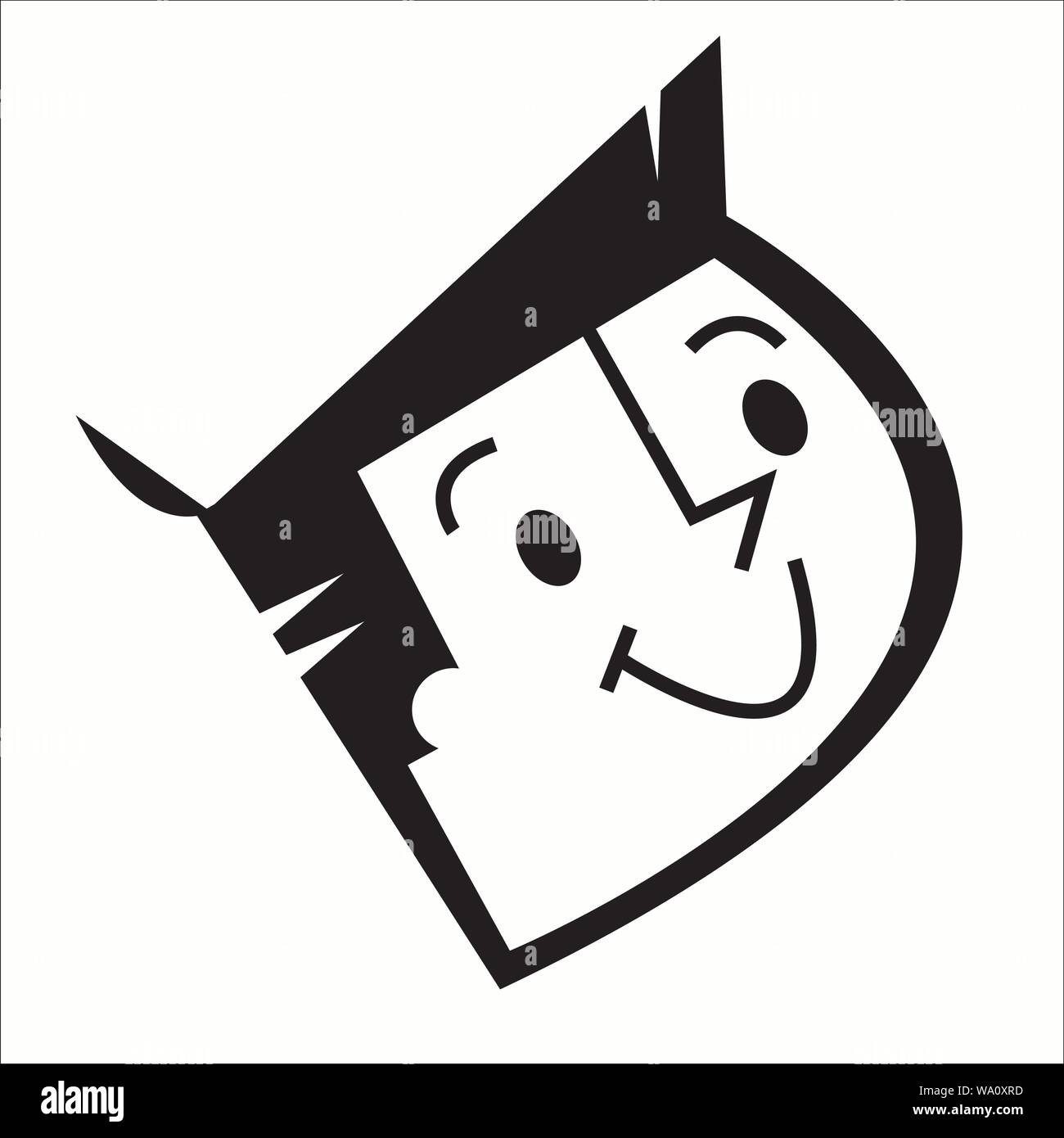 Vector illustration of funny person character Stock Vector Image & Art ...