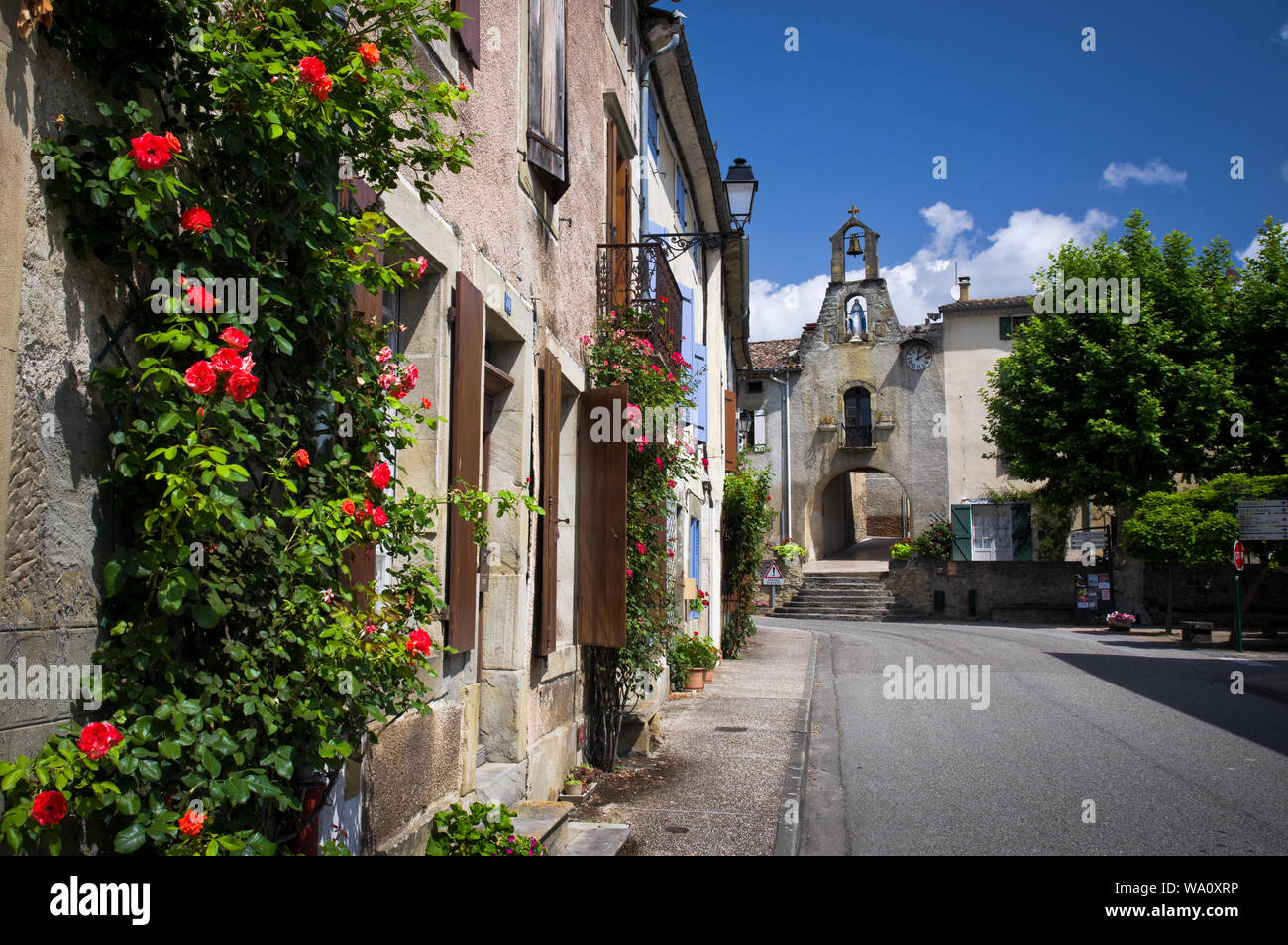 The main street in the historic village of Camon, nicknamed Little ...