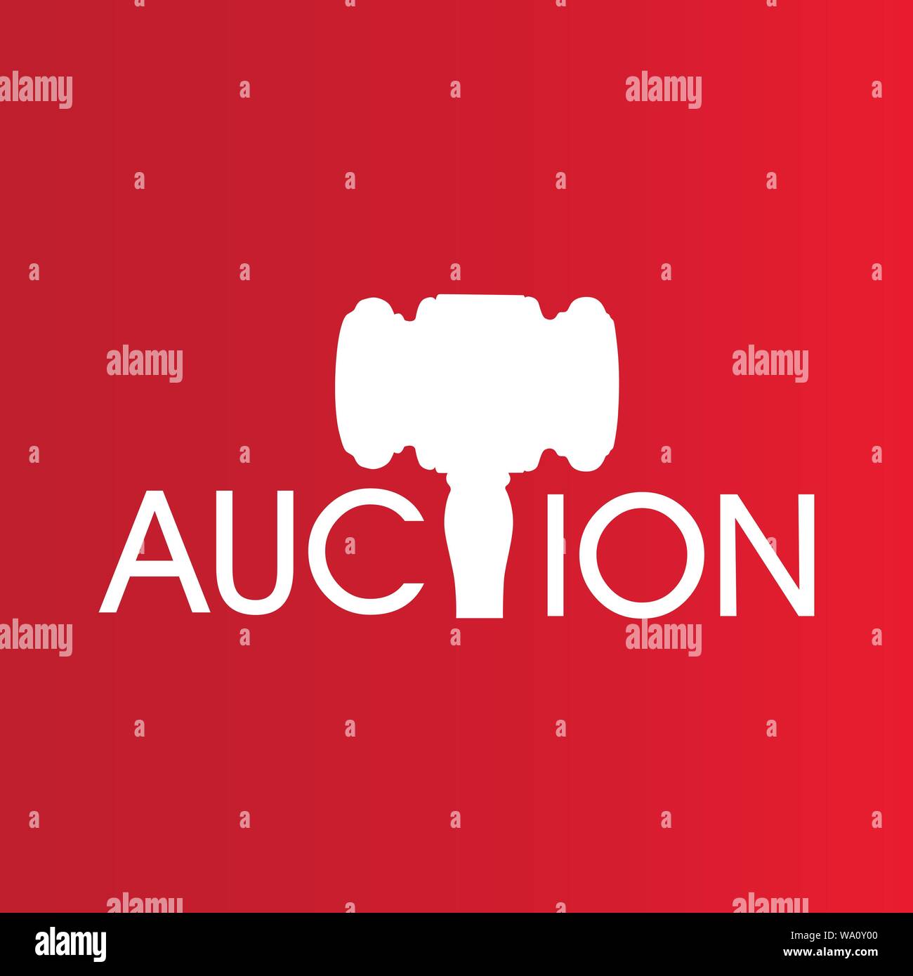 Vector logo for bidding and auctions Stock Vector Image & Art - Alamy