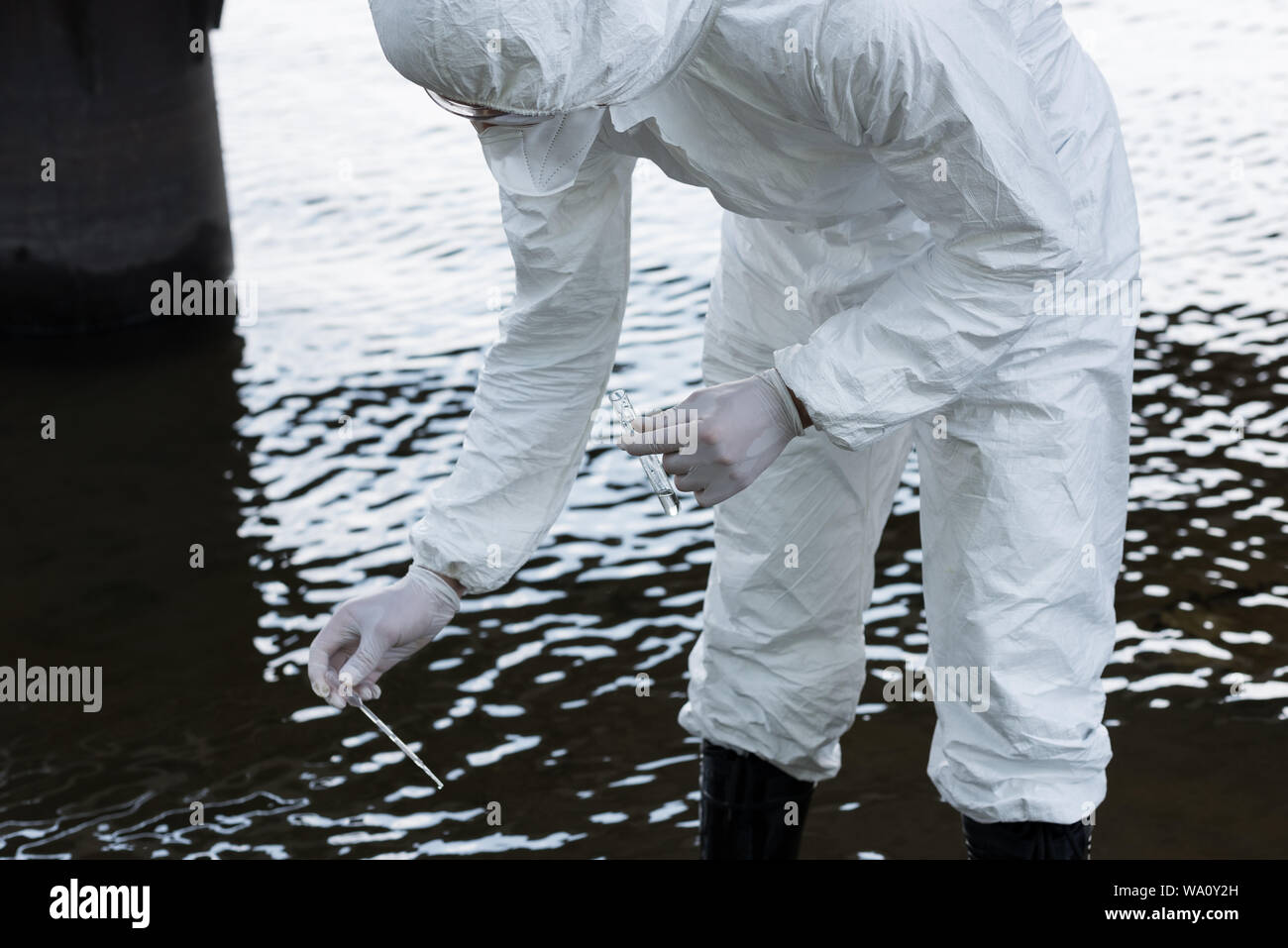 Scientist water sample river hi-res stock photography and images - Alamy