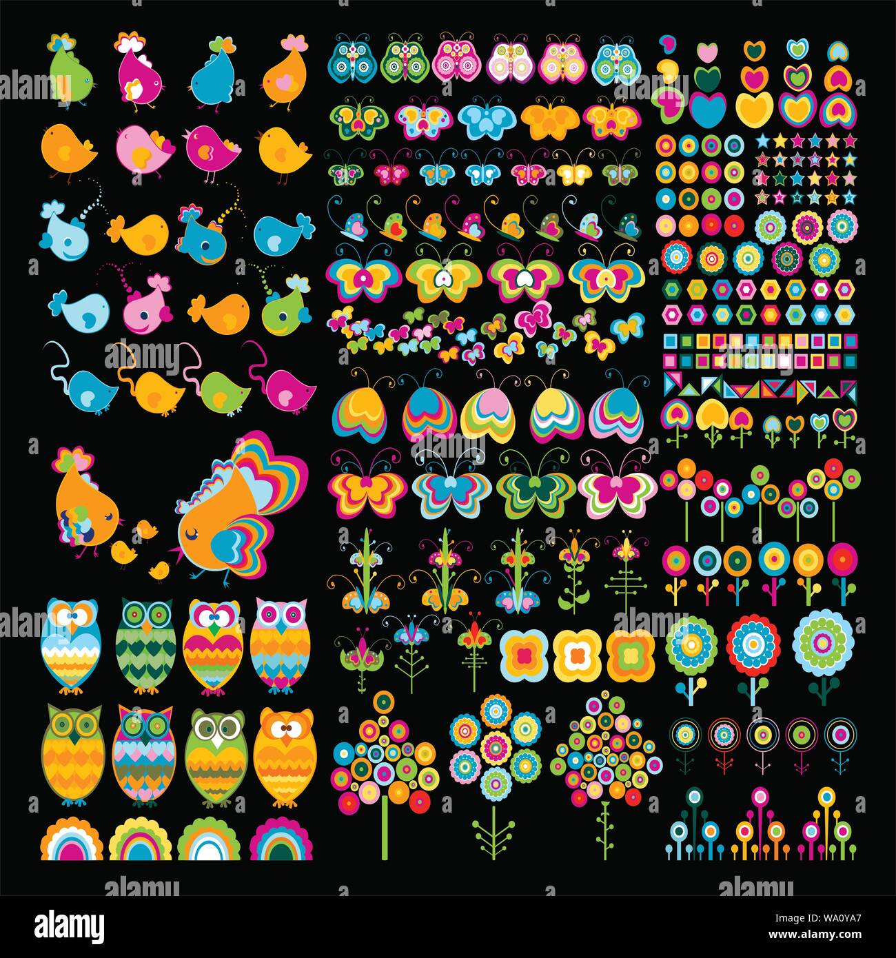 vector collection of abstract background patterns Stock Vector Image ...