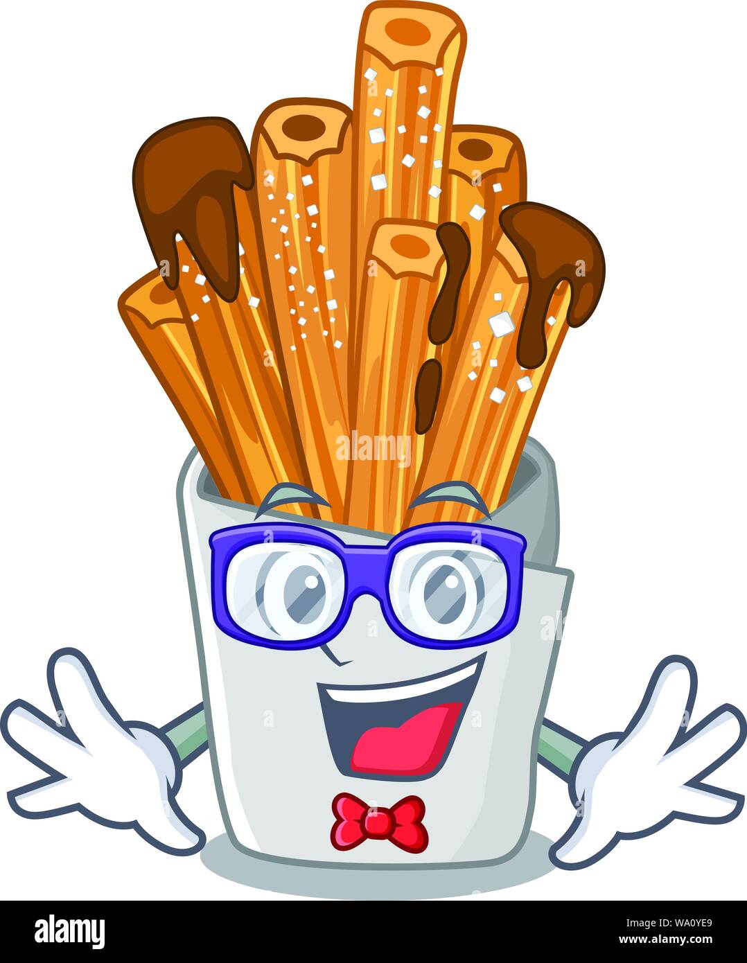 Geek churros isolated with in the cartoon Stock Vector Image & Art - Alamy