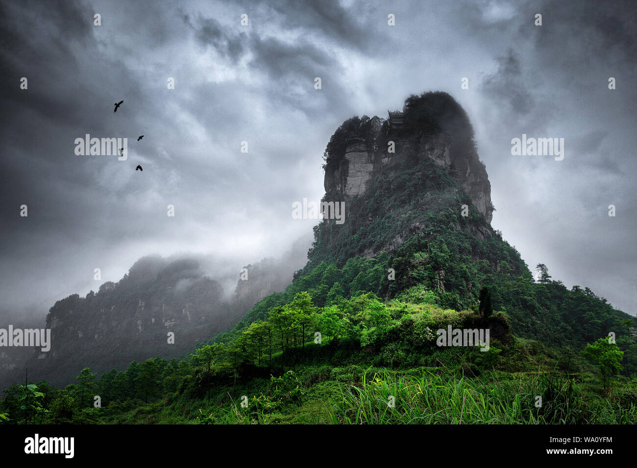 The qijiang count of chongqing baiyunguan temple scenic area Stock ...