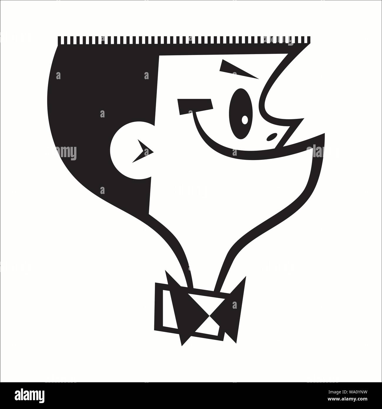 Vector illustration of funny person character Stock Vector Image & Art ...