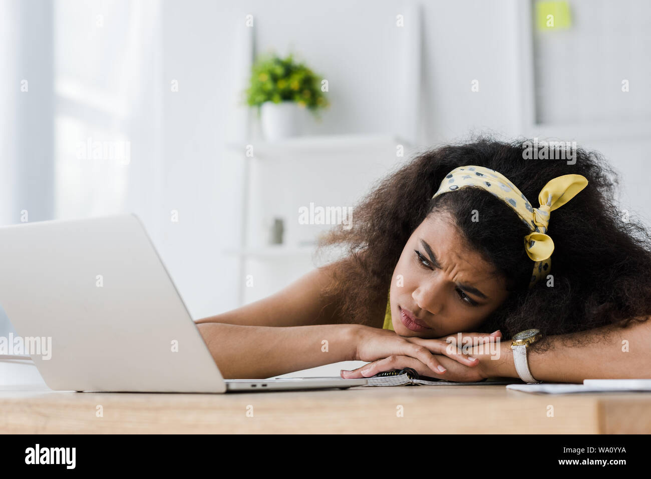 Woman lying on table hi-res stock photography and images - Alamy