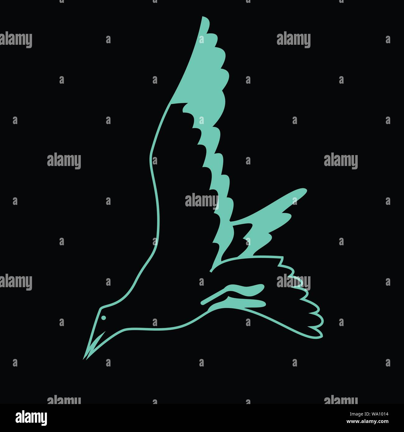 vector illustration of a bird Stock Vector Image & Art - Alamy