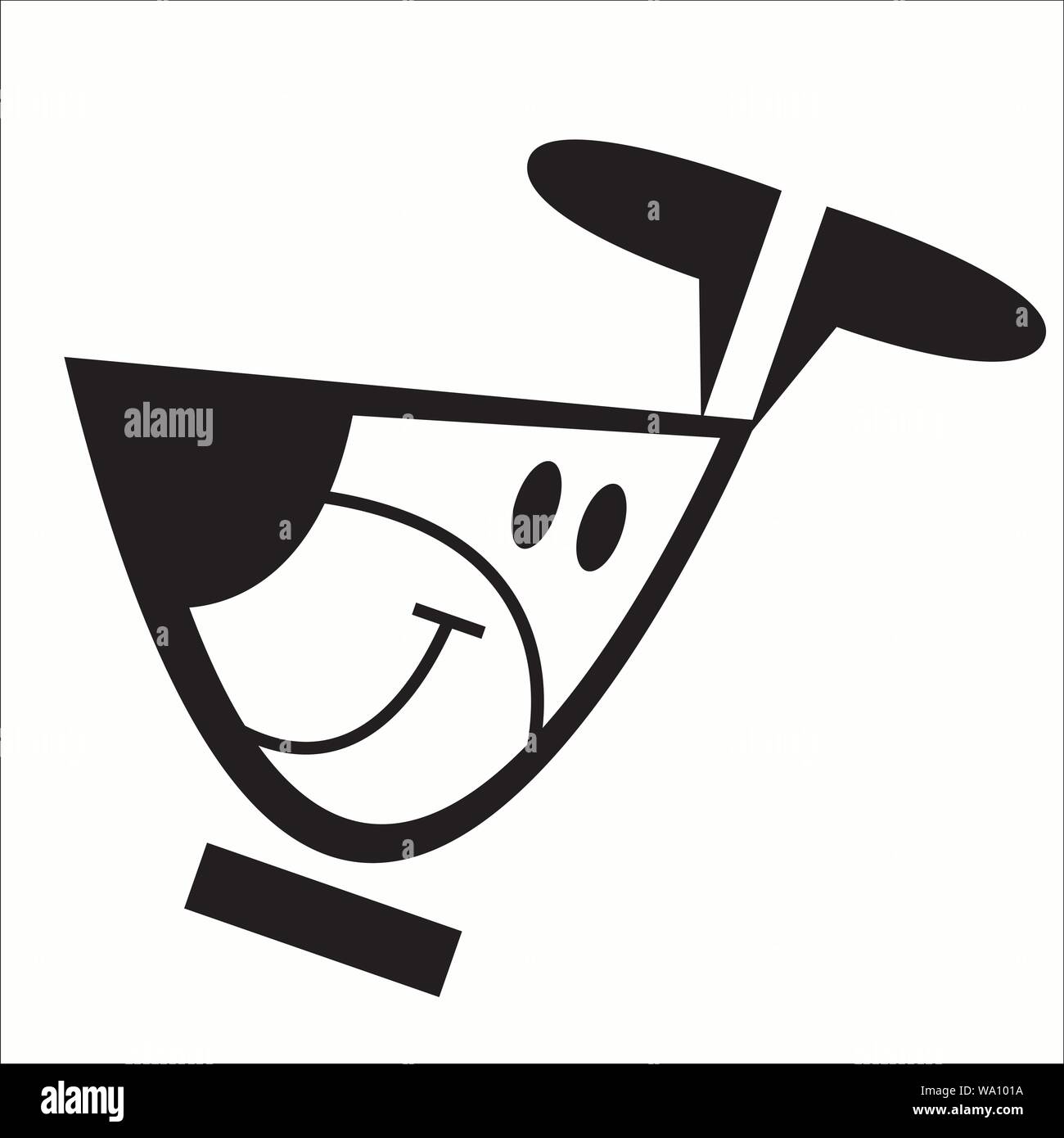 Vector illustration of funny person character Stock Vector Image & Art ...