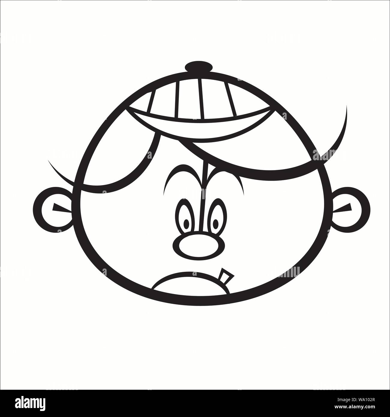 Vector illustration of funny person character Stock Vector Image & Art ...