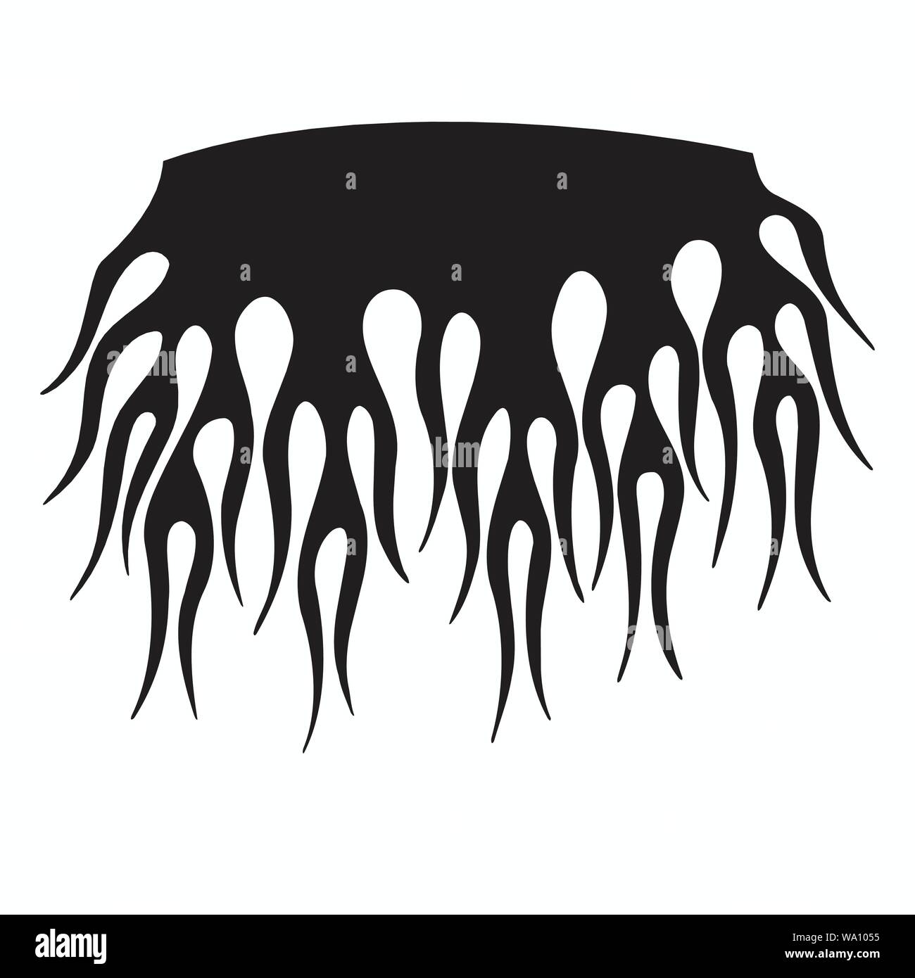 Style vector fire flammable Black and White Stock Photos & Images - Alamy