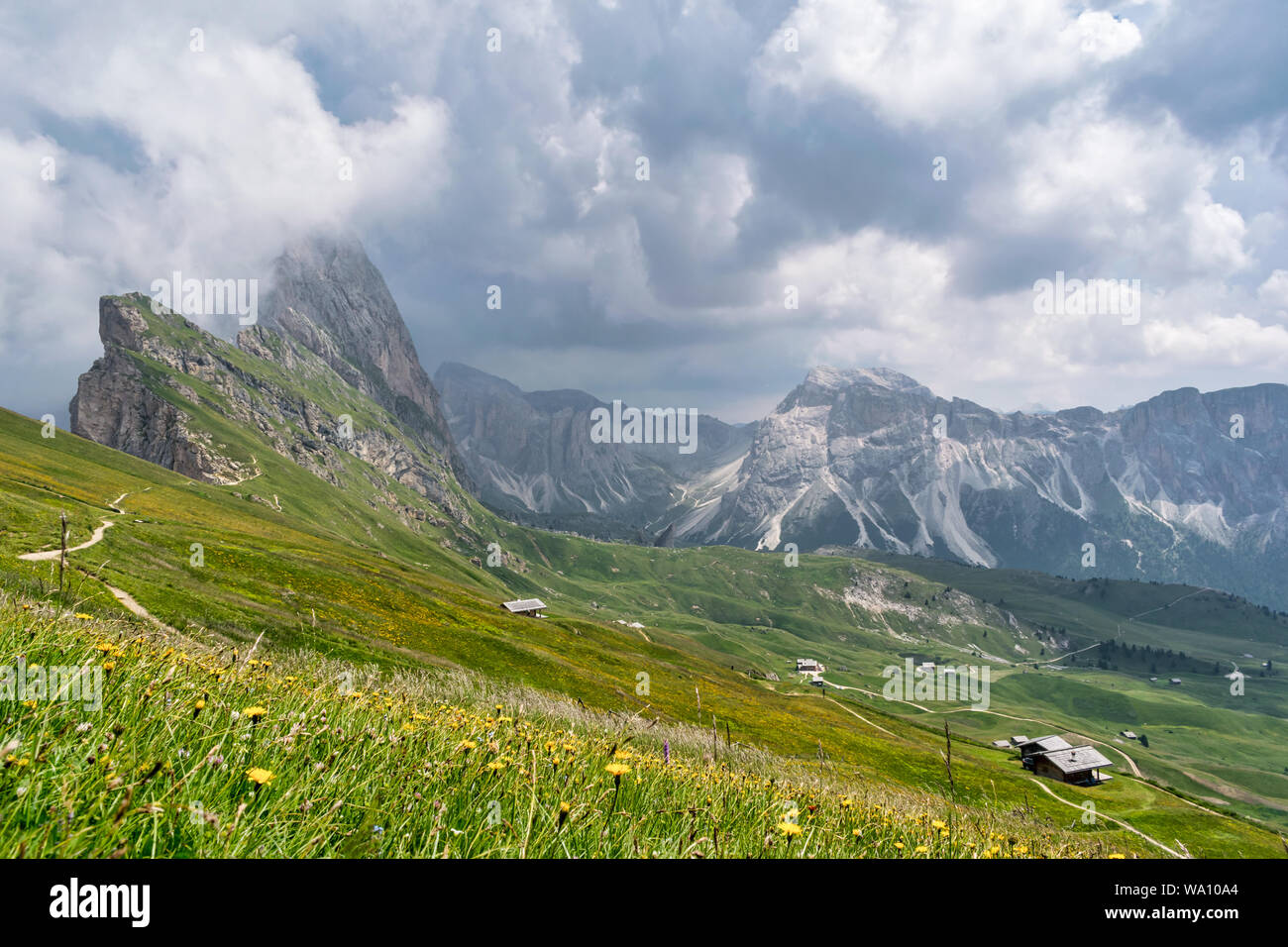 Panorama from seceda mountain hi-res stock photography and images - Alamy
