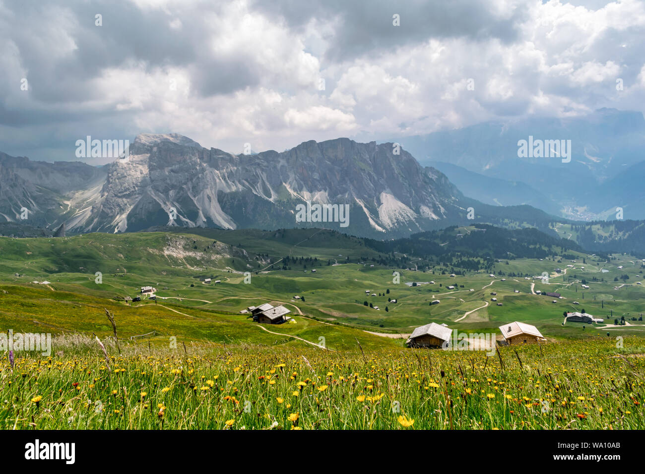 Panorama from seceda mountain hi-res stock photography and images - Alamy