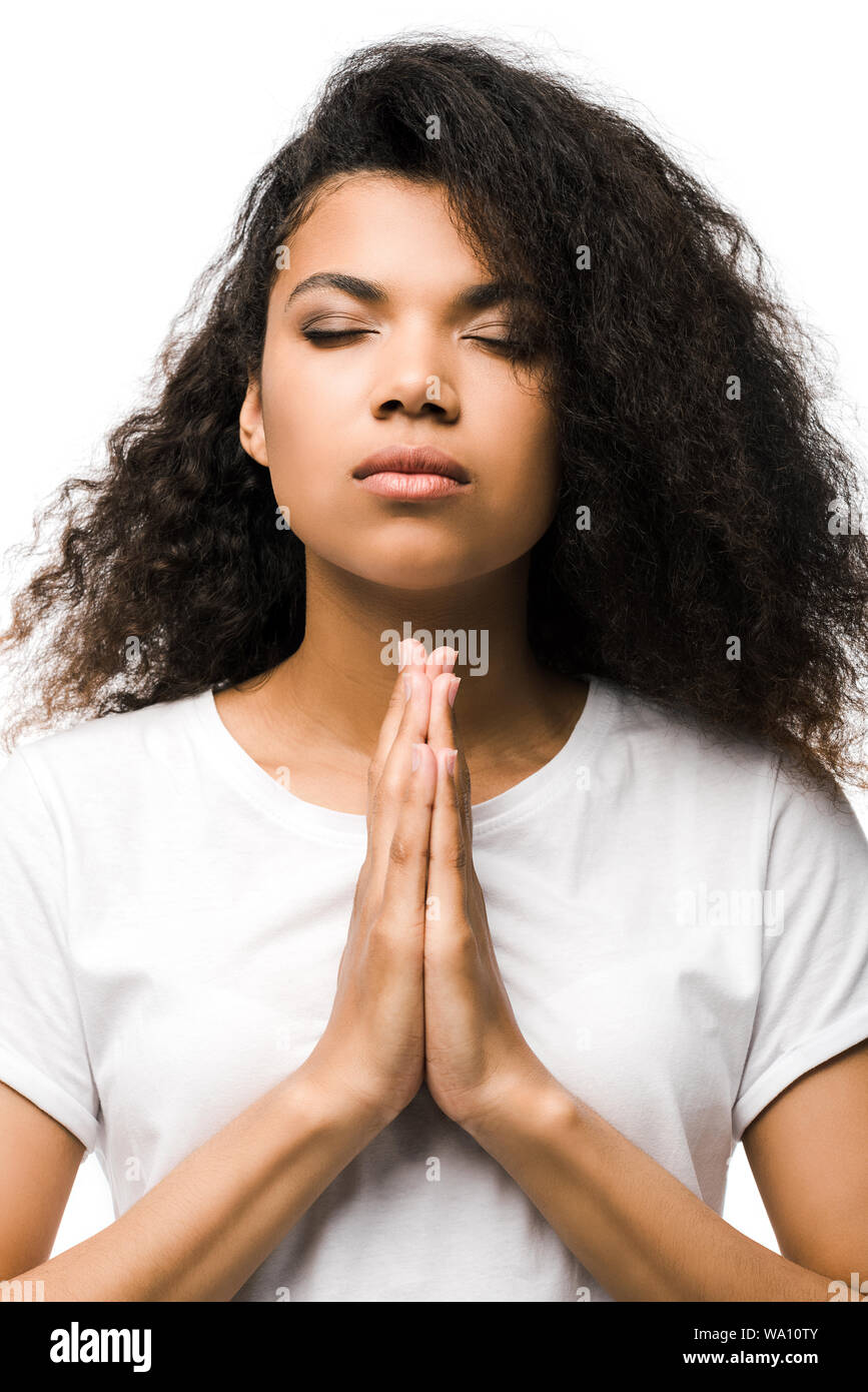 Black Woman Praying Hands