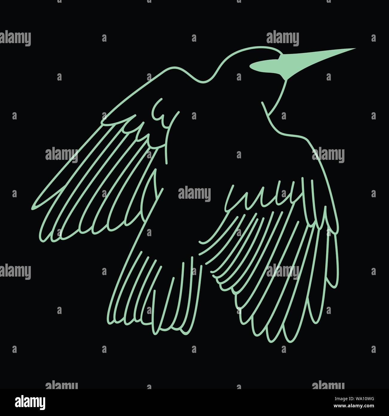 Vector Illustration Of A Bird Stock Vector Image And Art Alamy