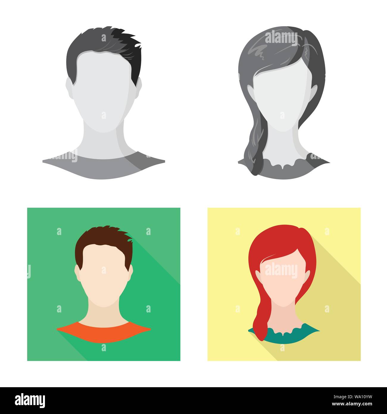 Vector design of professional and photo icon. Collection of ...