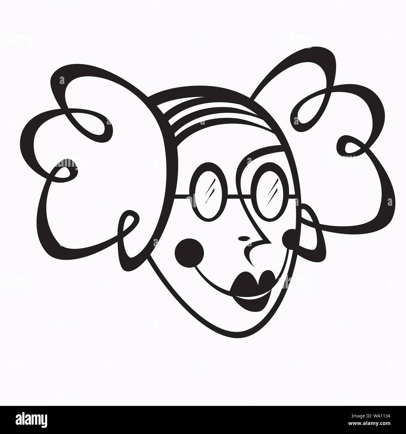 Vector illustration of funny person character Stock Vector Image & Art ...