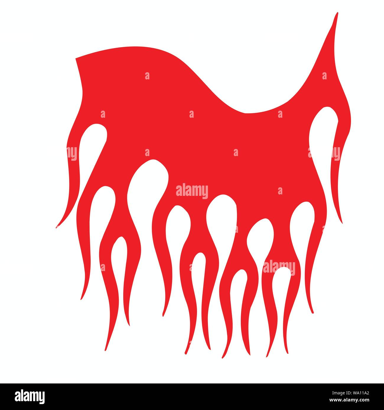 Vector illustration of fire tribal Stock Vector Image & Art - Alamy
