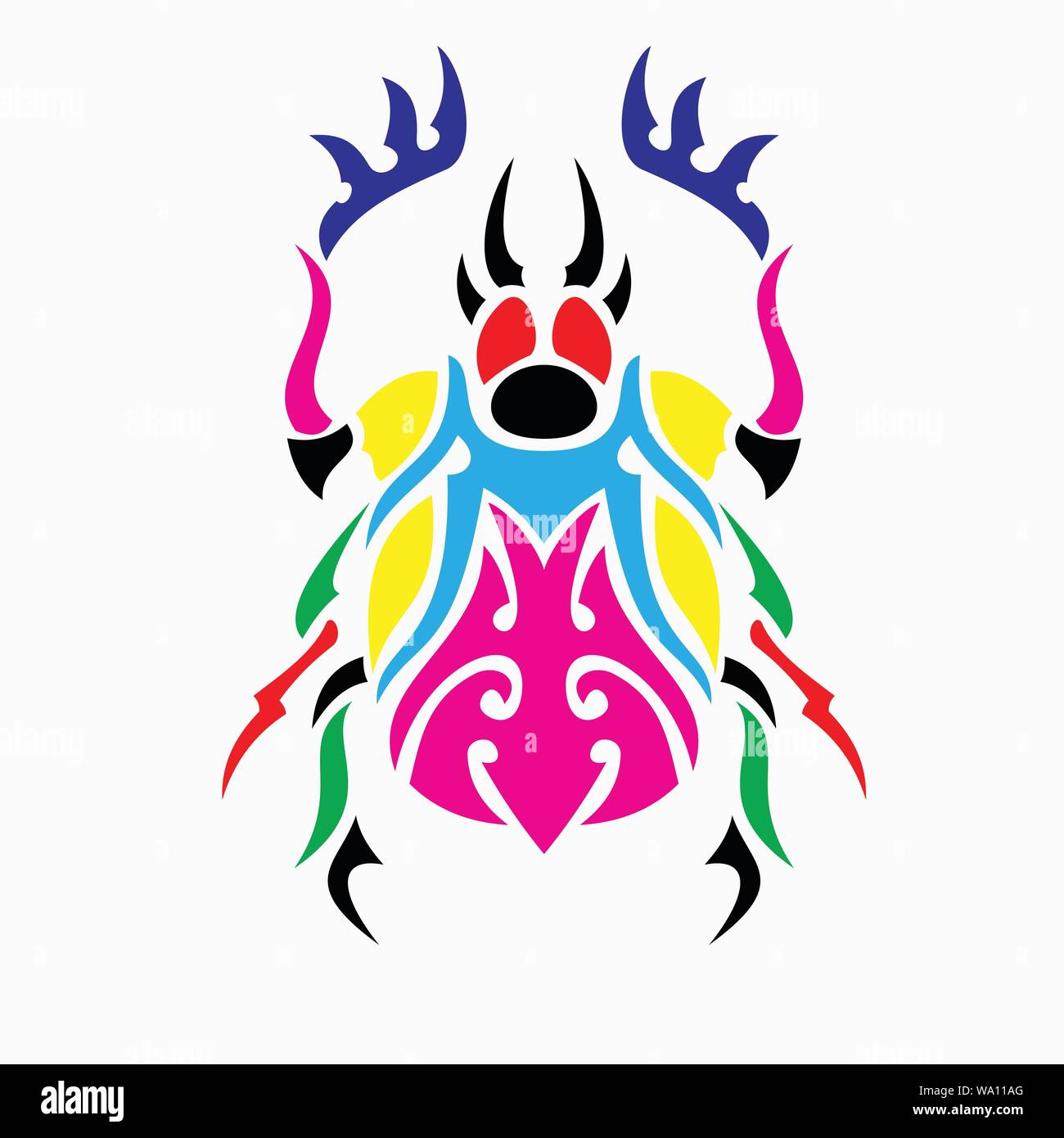 vector illustration of beetle Stock Vector Image & Art - Alamy