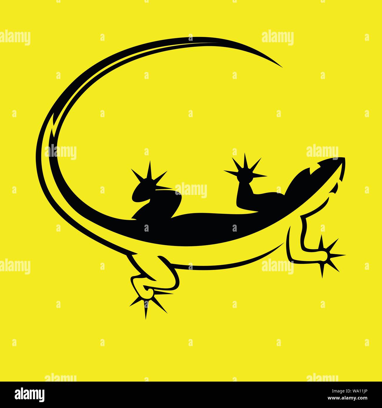 lizard vector illustration for tattoo designs and other designs Stock ...