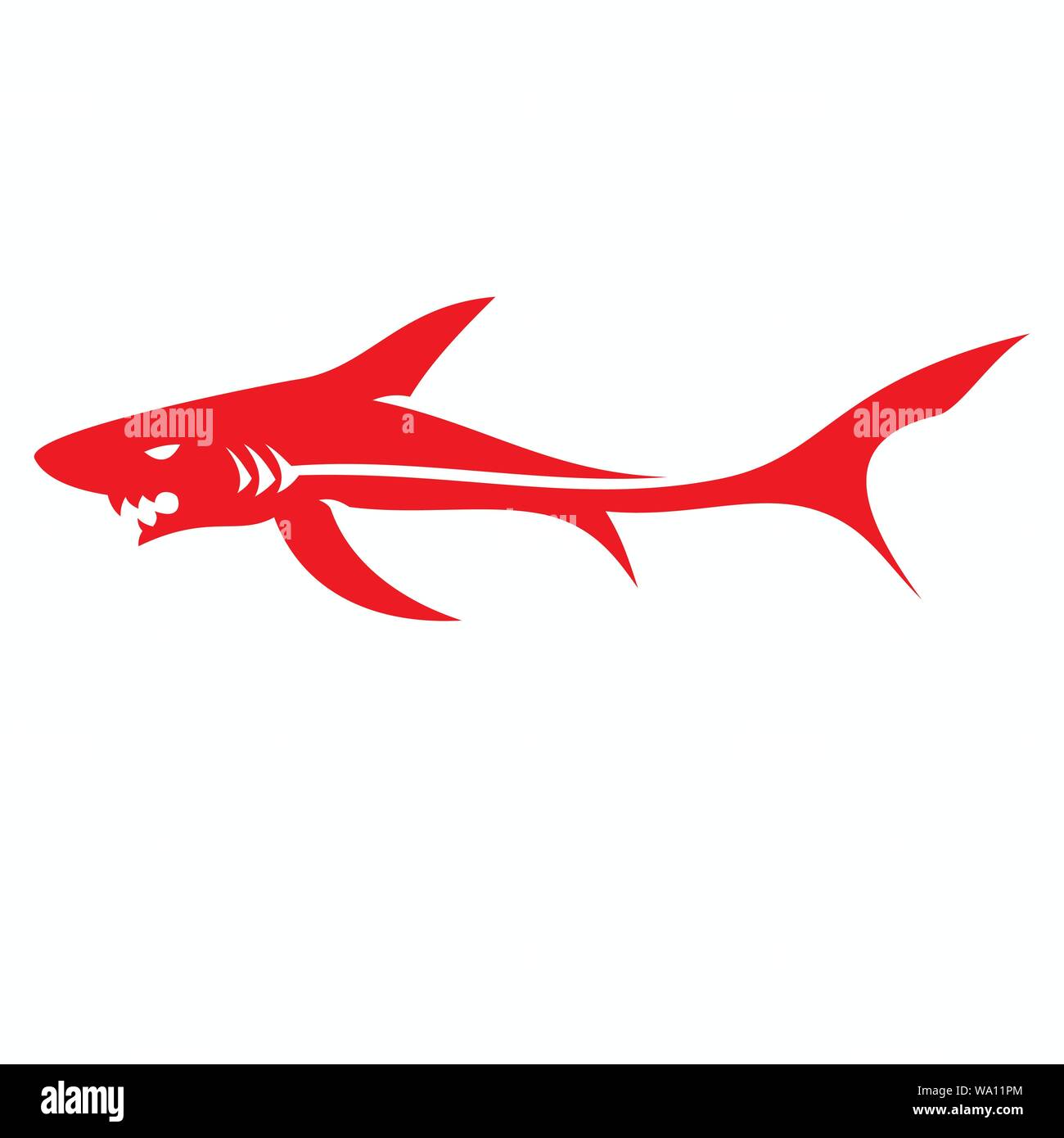 vector illustration of a shark Stock Vector Image & Art - Alamy