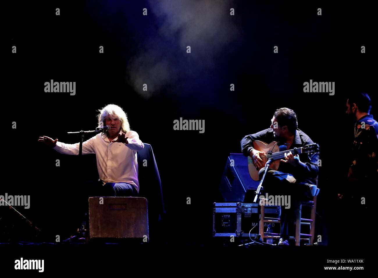 Madrid Spain; 08/15/2019. Jose Merce (Cantaor) in concert. Summer ...