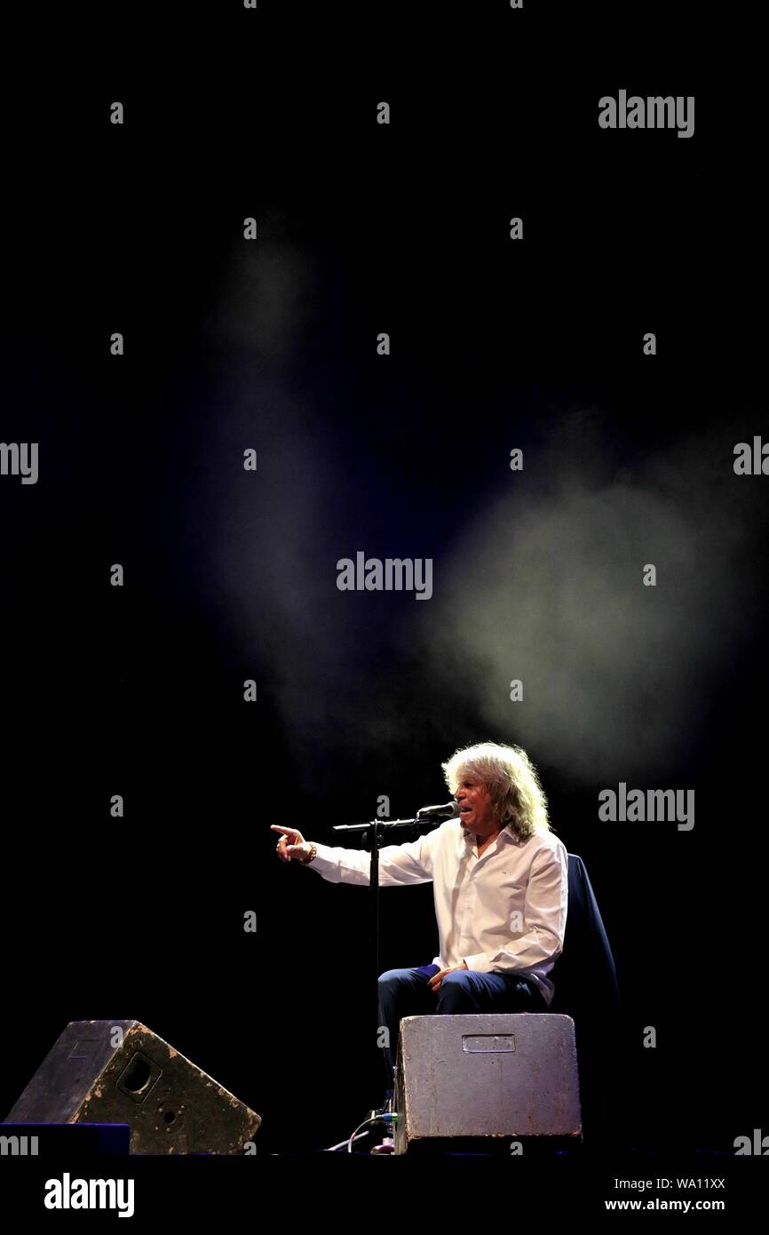 Madrid Spain; 08/15/2019. Jose Merce (Cantaor) in concert. Summer ...
