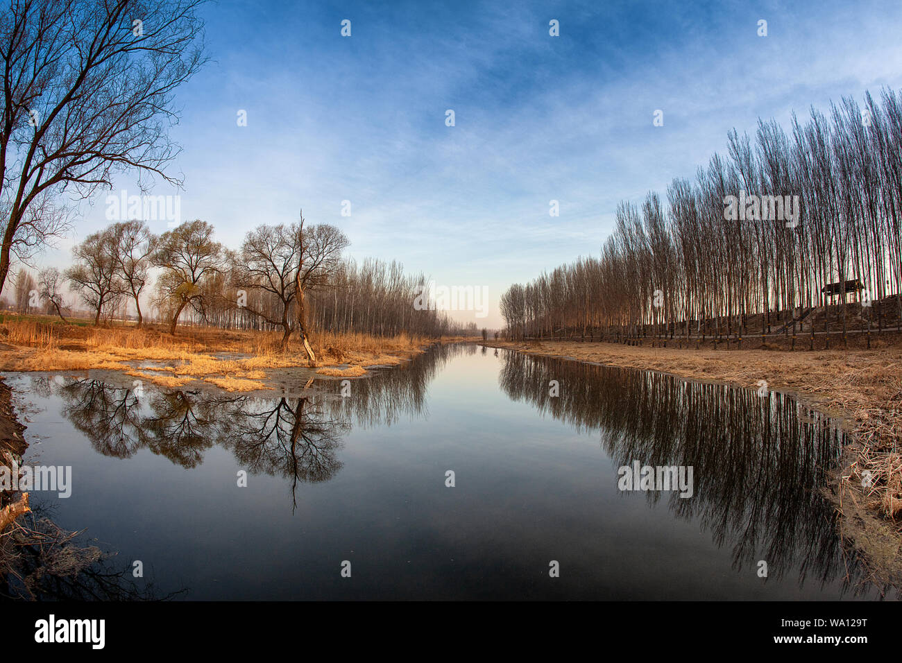 Hebei baiyang lake scenery Stock Photo - Alamy