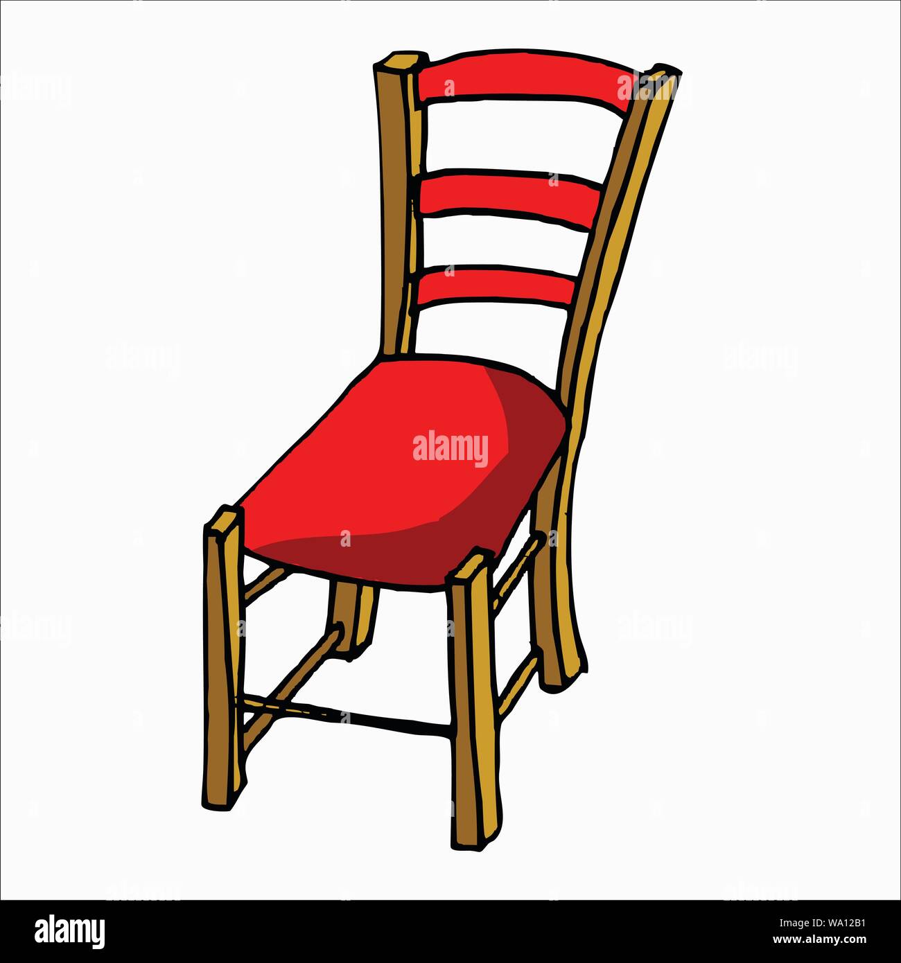 Linen chair Stock Vector Images - Alamy