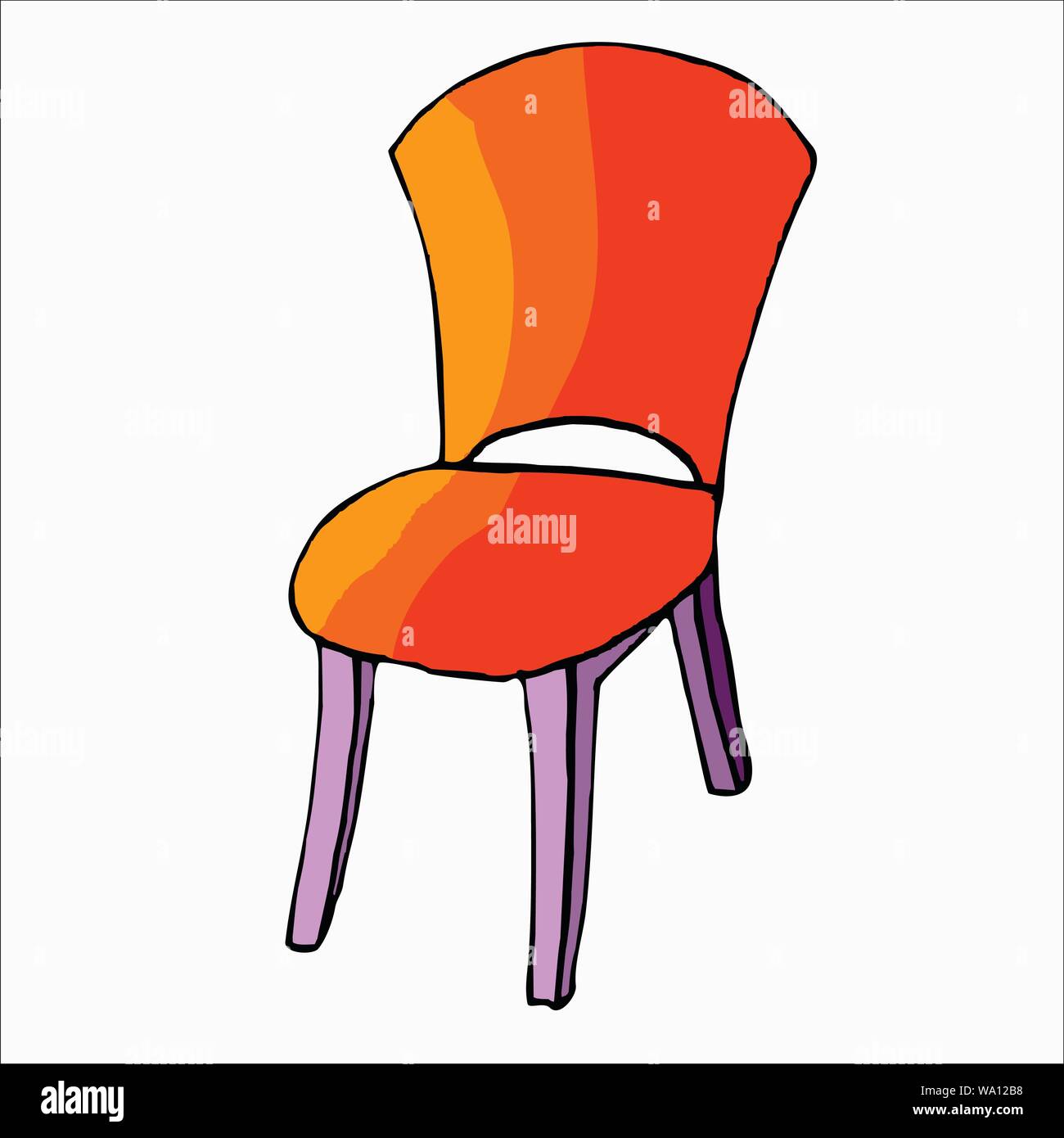 vector illustration of chair Stock Vector Image & Art - Alamy