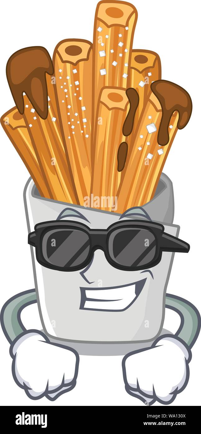 Super cool churros isolated with in the cartoon Stock Vector Image ...