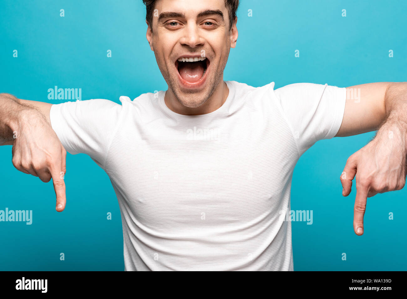 Camera pointing down on person hi-res stock photography and images - Alamy