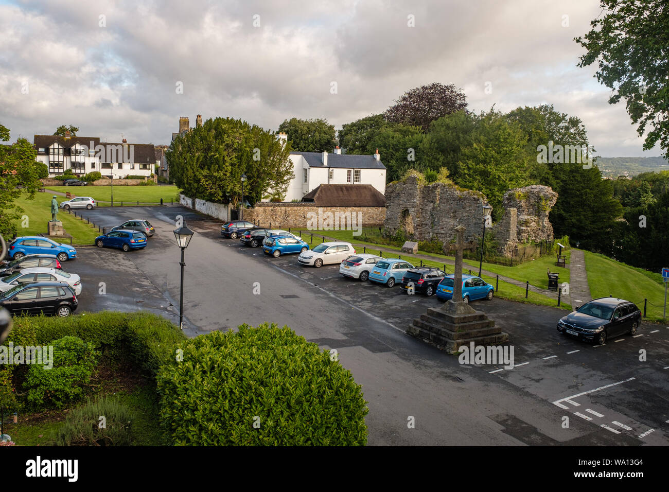 Village green wales hi-res stock photography and images - Alamy