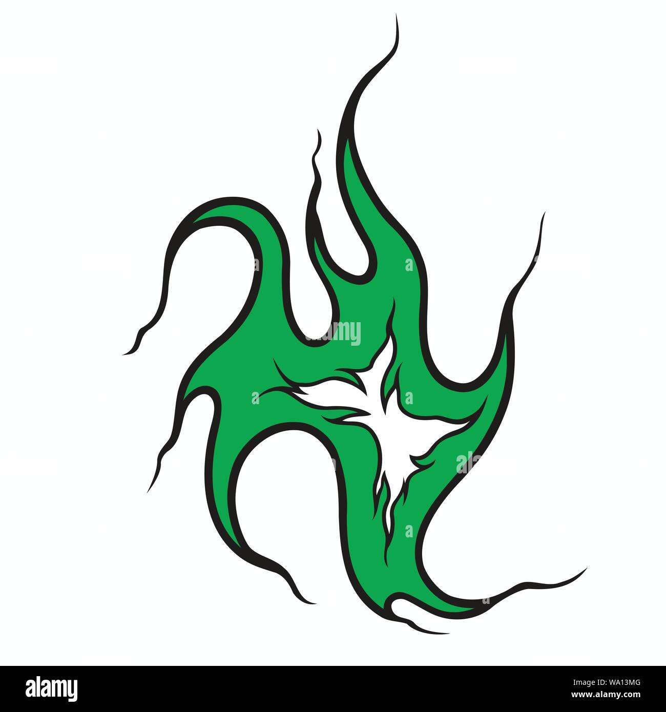 Vector illustration of fire tribal Stock Vector Image & Art - Alamy