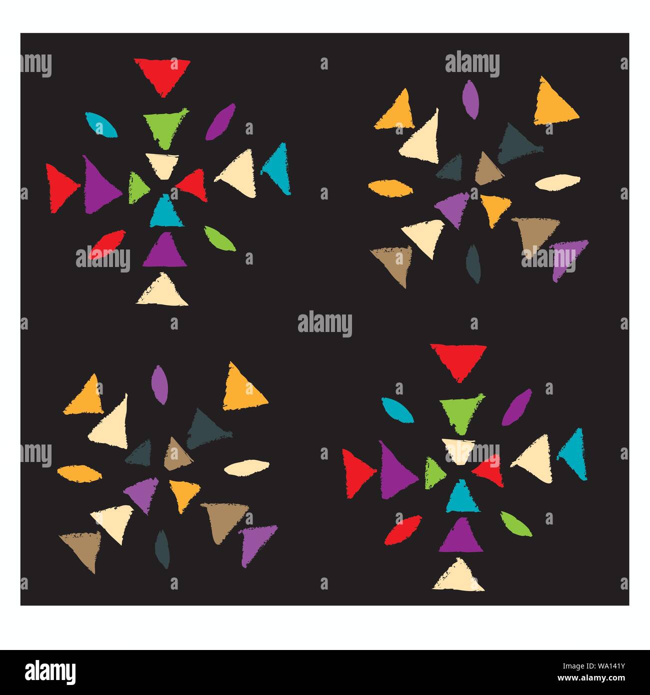 Abstract vector patterns are the same for design purposes Stock Vector ...