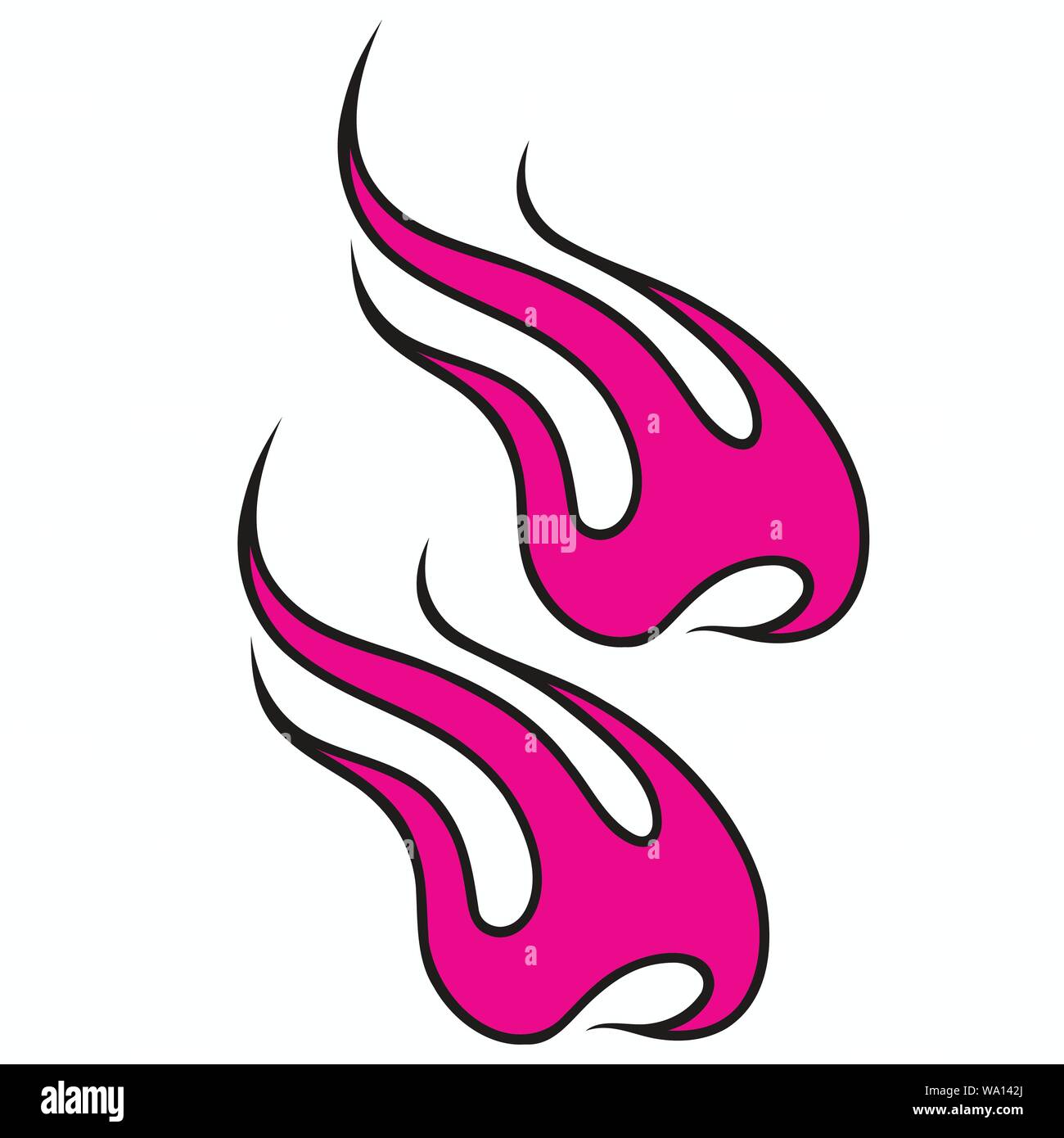 Vector illustration of fire tribal Stock Vector Image & Art - Alamy