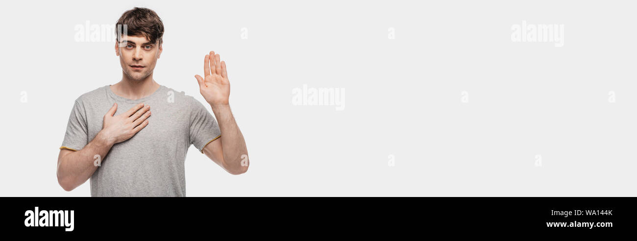 Panoramic shot confident young hi-res stock photography and images - Alamy