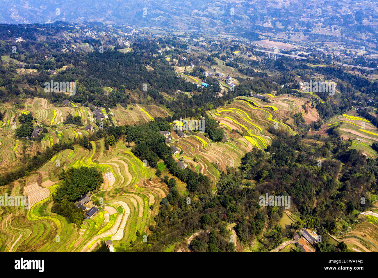 Chongqing mountain scenery Stock Photo - Alamy