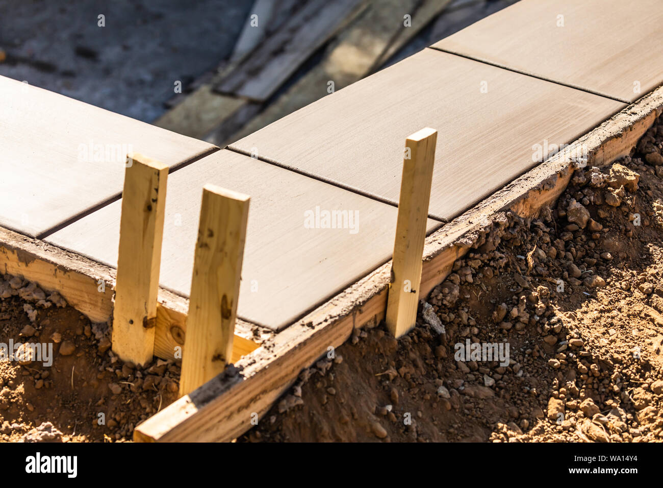 Pool coping installation hi-res stock photography and images - Alamy