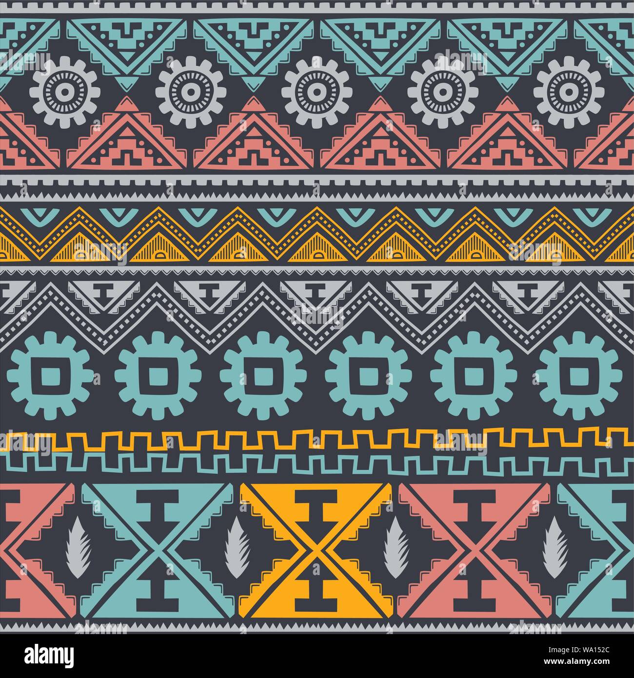 native tribe pattern background wallpaper vector art illustration Stock ...
