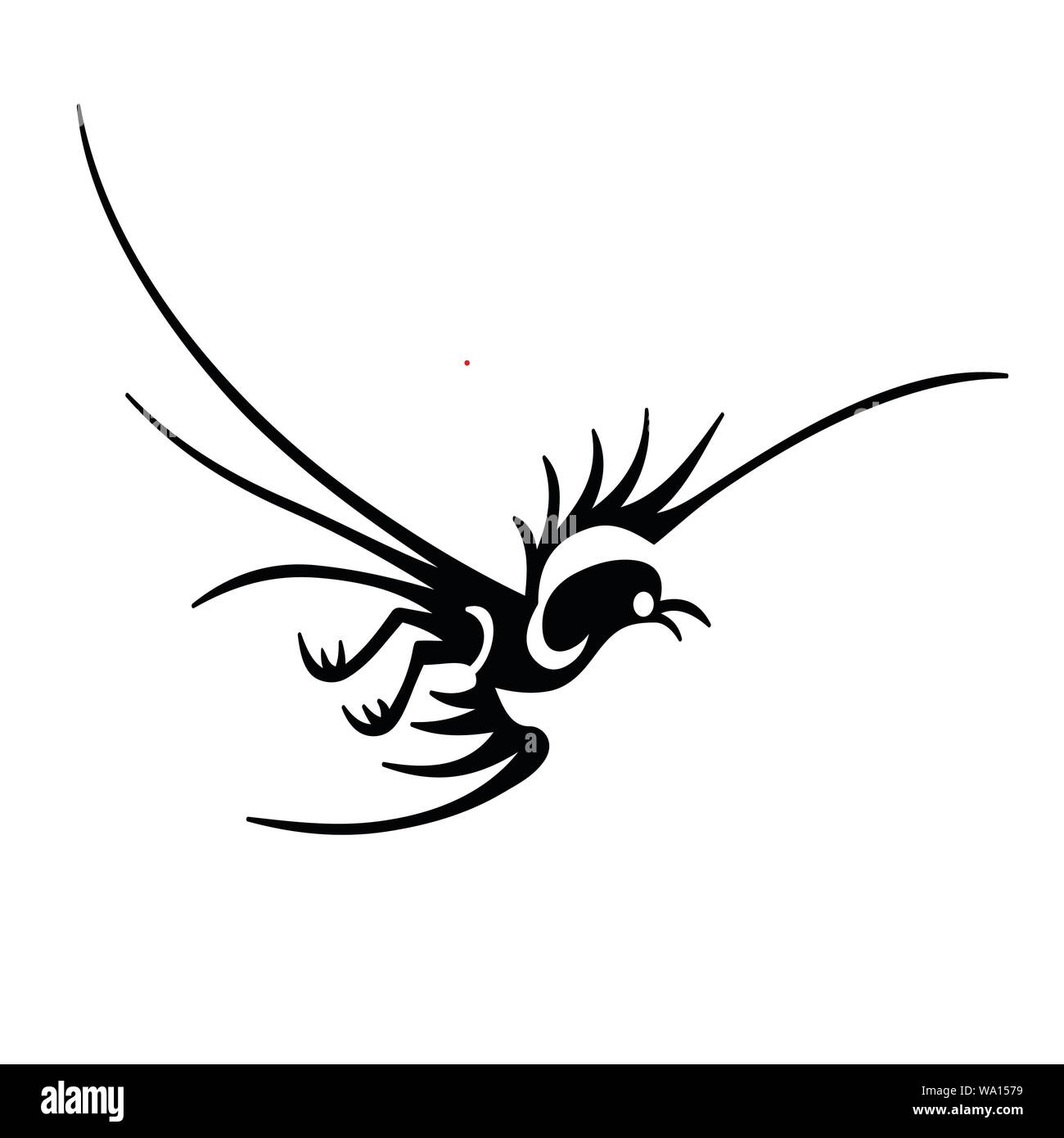 vector illustration of a bird Stock Vector Image & Art - Alamy