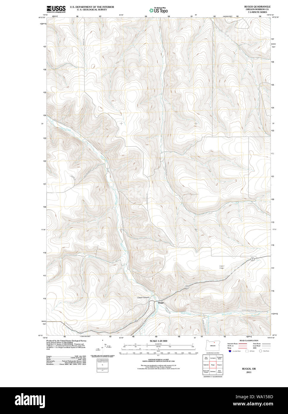 Map oregon usgs hi-res stock photography and images - Alamy
