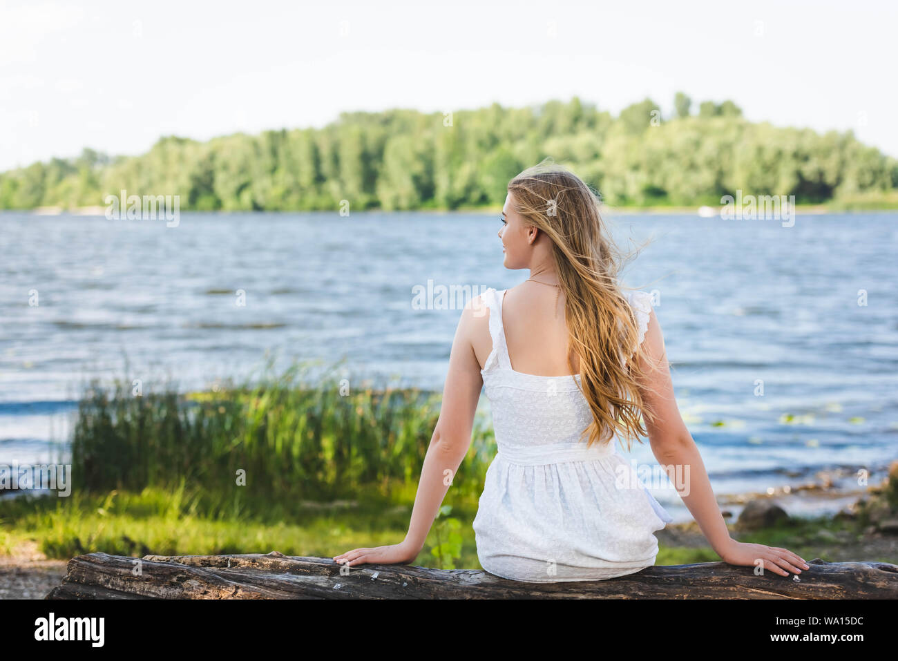 Woman Sitting Back Pose