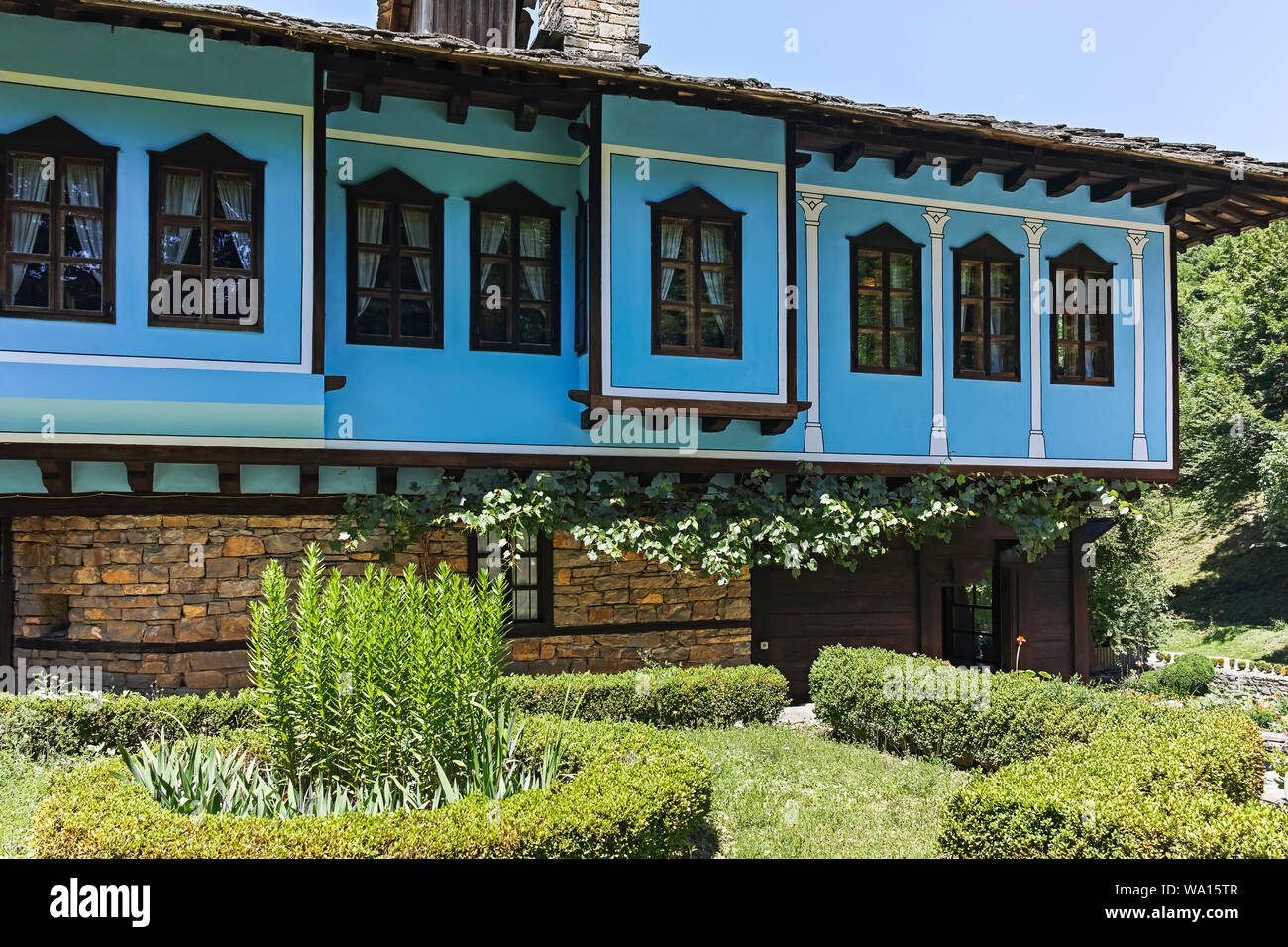 ETARA, GABROVO, BULGARIA- JULY 6, 2018: Architectural Ethnographic ...