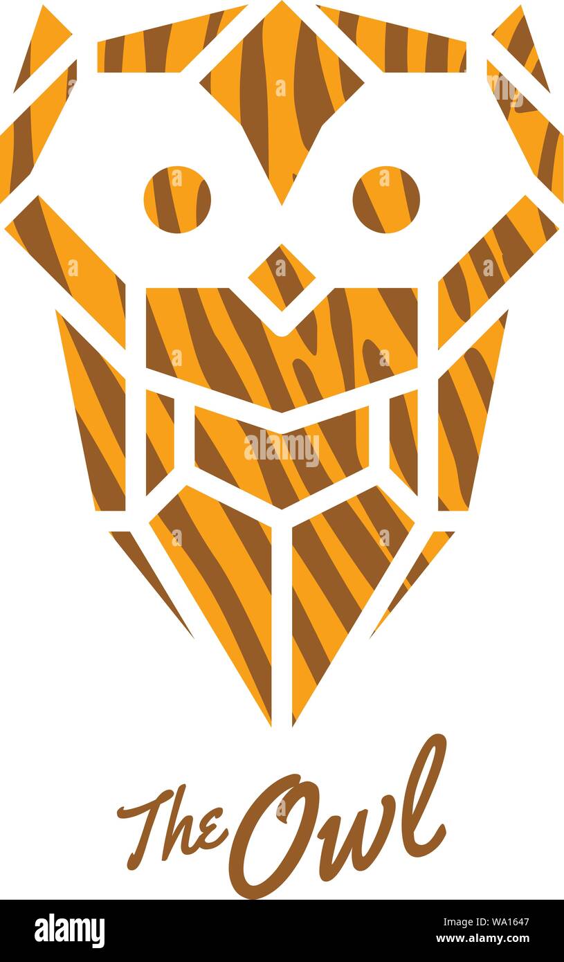 owl logo sign icon symbol bird vector art illustration Stock Vector ...