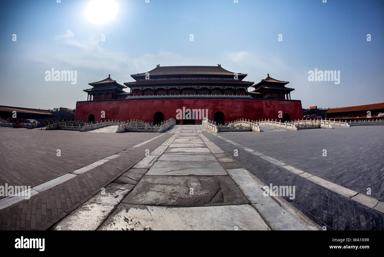 The gate of Beijing the imperial palace Stock Photo - Alamy