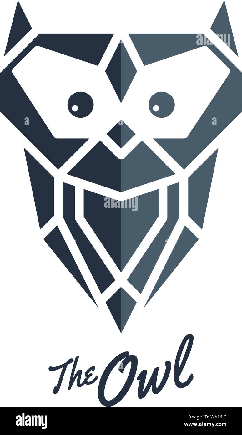 owl logo sign icon symbol bird vector art illustration Stock Vector ...