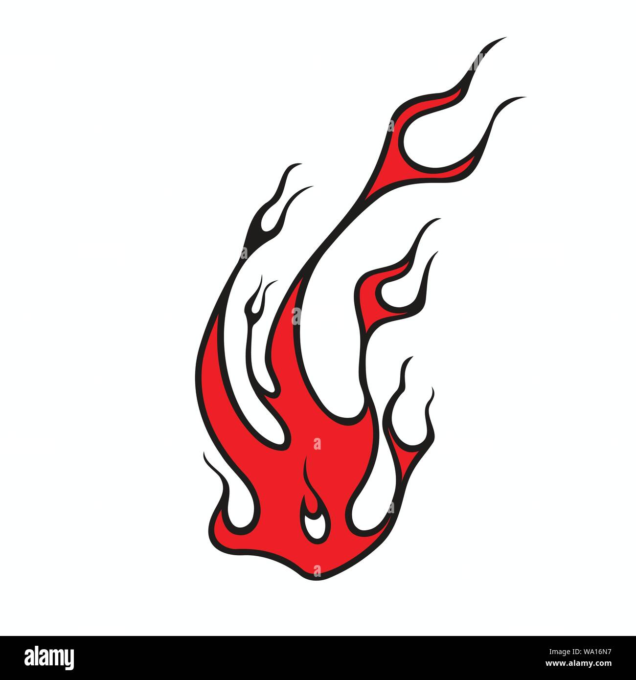 Vector illustration of fire tribal Stock Vector Image & Art - Alamy