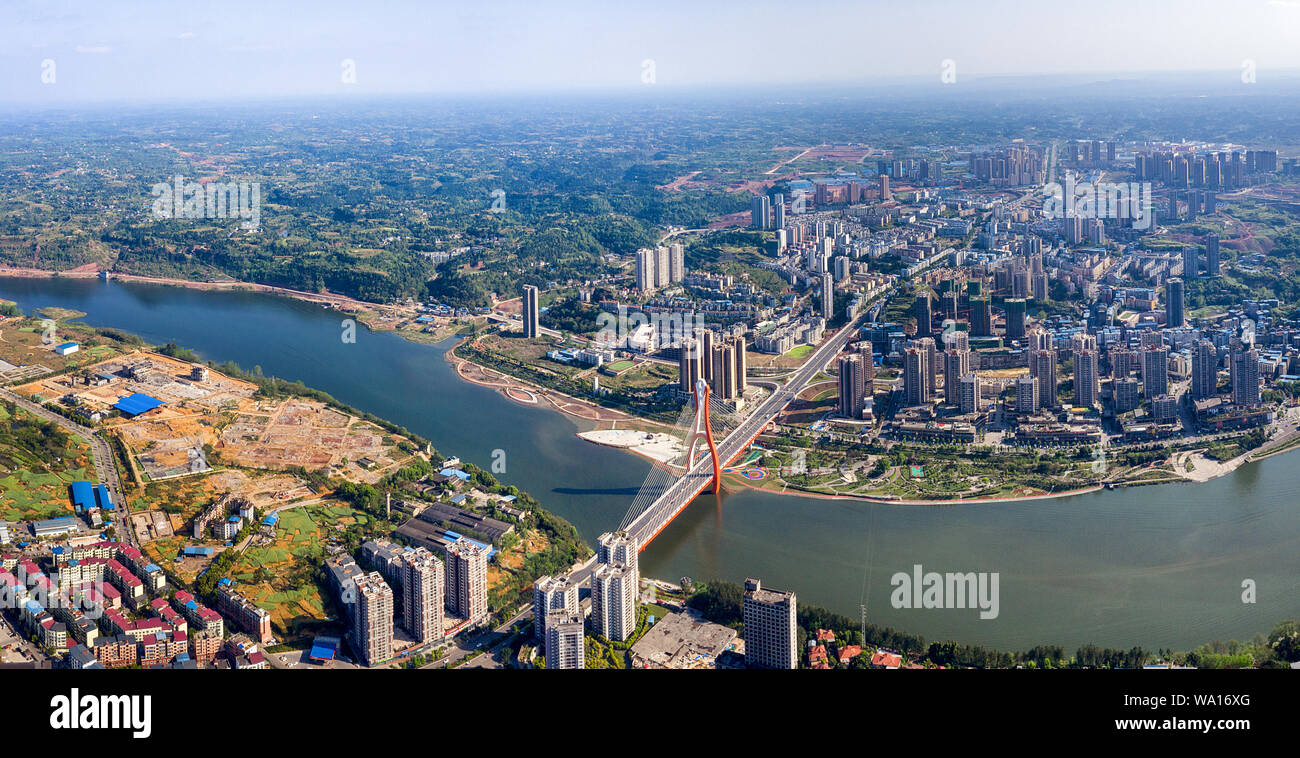 Chongqing model.flood-control of the new bridge Stock Photo - Alamy