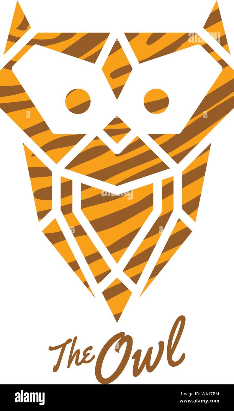 owl logo sign icon symbol bird vector art illustration Stock Vector ...