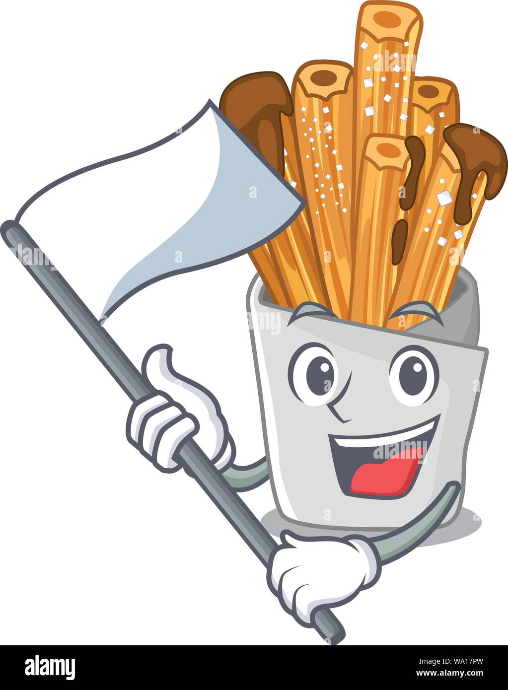 Crunchy churros Stock Vector Images - Alamy