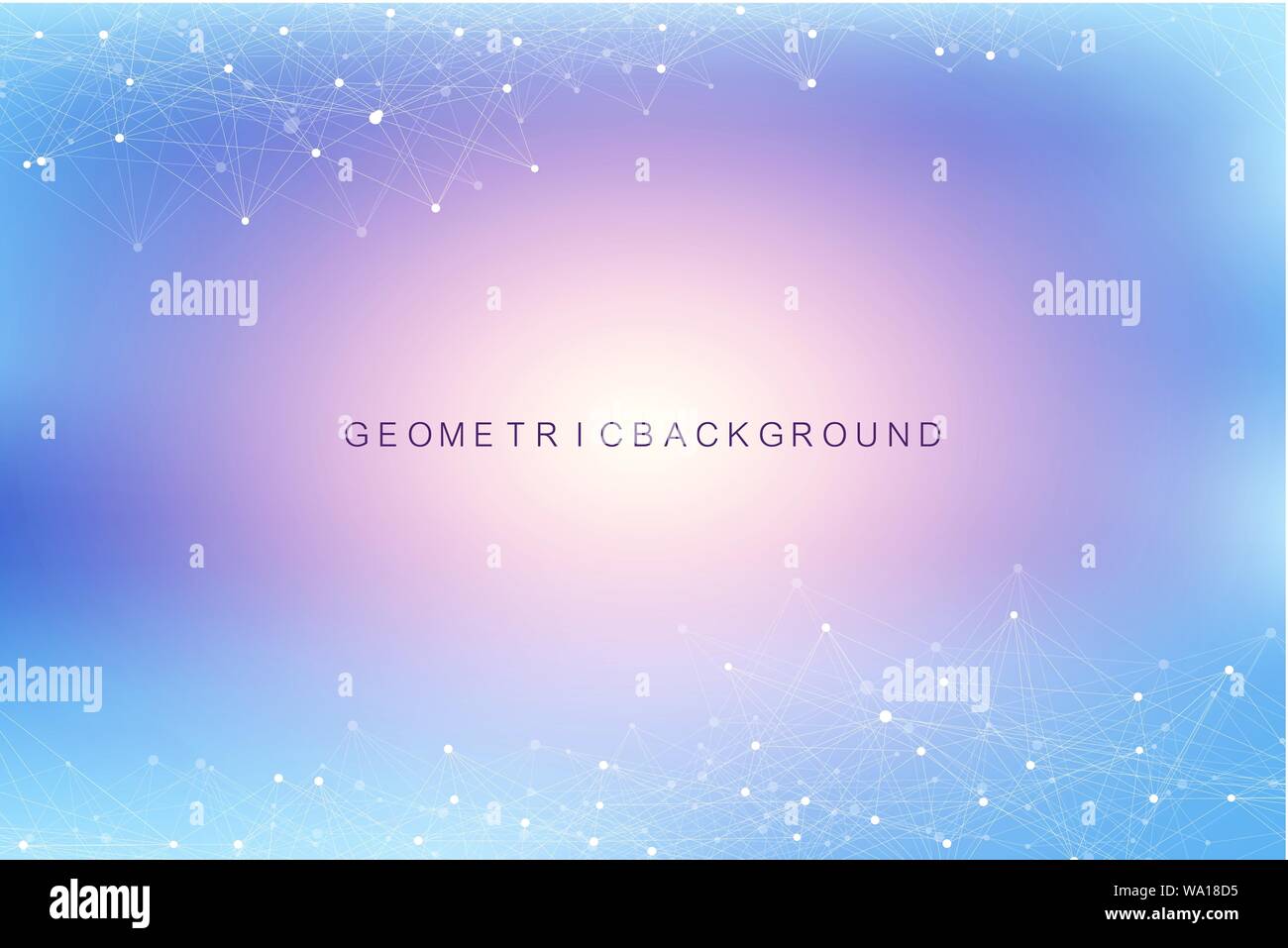 Big data visualization. Geometric abstract background visual ...